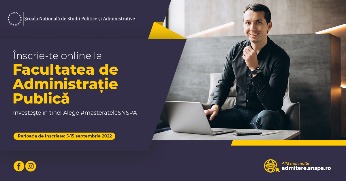 Admitere online la masteratele Facultății de Administrație Publică ...