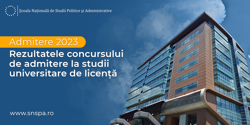 Admiterea 2023 la SNSPA